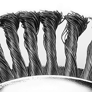 Derusting Weeding Wheel, 8 Inch Weeding Wheel, Grass Strimmer Head, Great Workmanship Courtyard for Dust Removal Weeding Garden