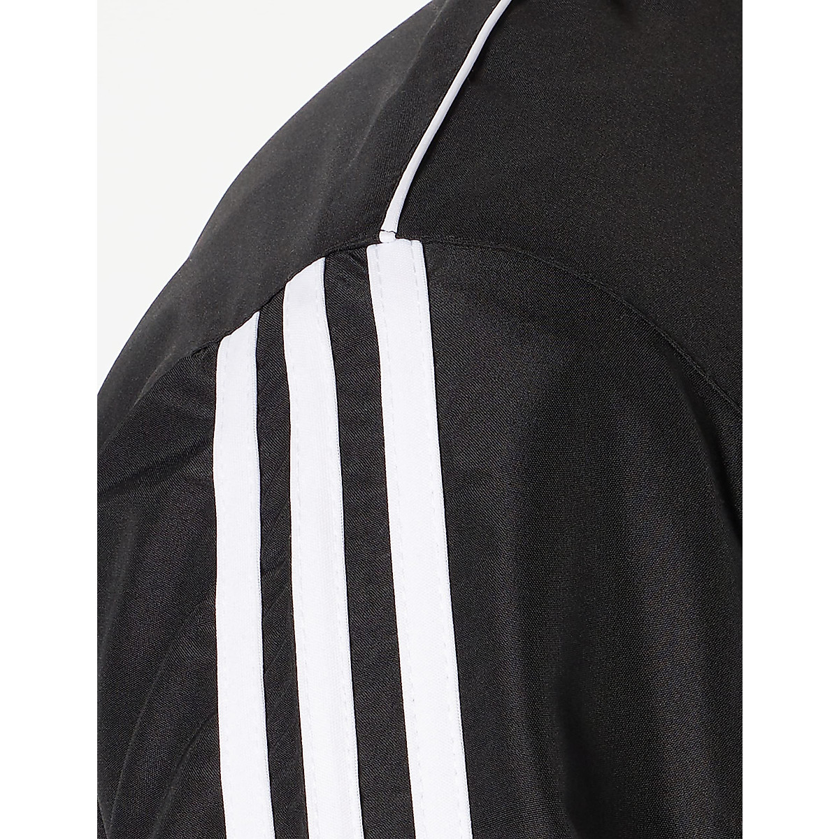 adidas Combat Sports 3-Stripes 100% Polyester Long Sleeve Light Track Jacket - Black White - 152 (Youth Medium)