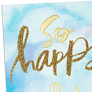 Hallmark 0399RZB1281 Congratulations Greeting Card (So Happy for You)