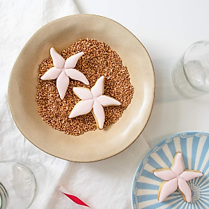 Set of 4 Shells cookie cutters (Designs: Seashell, Corkscrew, Starfish and Seahorse), 4 pieces - Bakerlogy