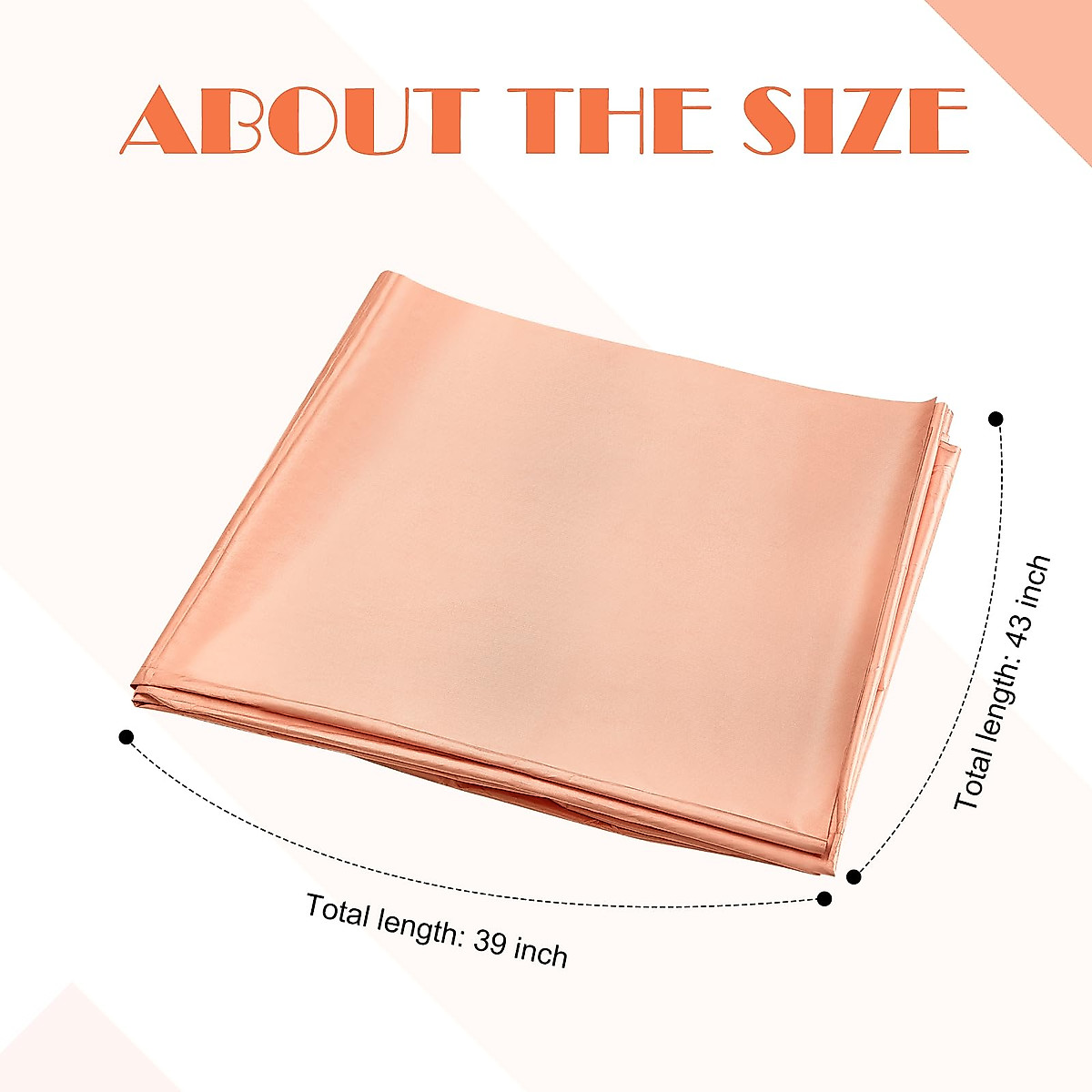 VitalCozy Copper Fabric Cloth Copper Protection Fabric for Grounding Mobile Phone and Other Significantly(1 Sheet,39"x43")
