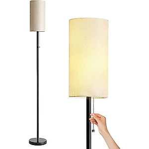 Floor Lamps for Living Room, Modern Floor Lamp for Bedroom with Sturdy Marble Base, Simple Design Standing Lamp Stand Up Lamp for Living Room, Kids Room, Office, E26 Socket Base(Bulb Not Included)