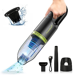 Aroma Room Portable Hand Vacuum Cleaner, Handheld Mini Cordless Cleaner for Dust Pet Hair Dirt Home, Car Interior, Lightweight, Easy to Use, Compact Design Battery Rechargeable with USB-C Cable