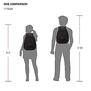 SwissGear 1900 Scansmart TSA 17-Inch Laptop Backpack, Black