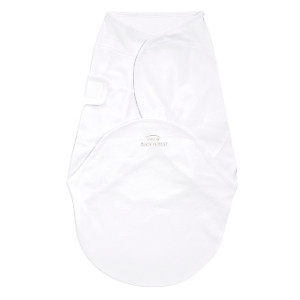 HALO SwaddleSure Adjustable Swaddling Pouch, 100% Cotton, TOG 1.0, White, Newborn, 0-3 Months