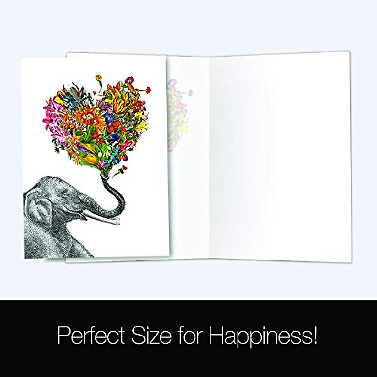 Tree-Free Greetings 8 Pack Greeting Cards, 100% Recycled Paper, Eco-Friendly Cards, Made in the USA, Variety Pack with Matching Envelopes, 5”x7” in Artful Designs, multicolored (AGP1039)