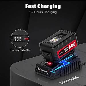 AVID POWER Cordless Impact Wrench Bundle with 20V Impact Driver Kit