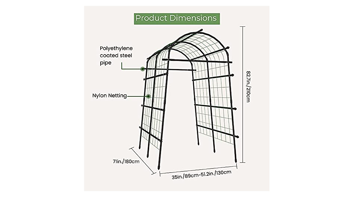 Ambikun Extra Tall Garden Trellis for Climbing Plants