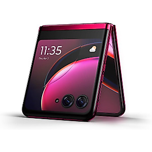Motorola RAZR 40 Ultra 5G Dual 512GB 12GB RAM Unlocked (GSM Only | No CDMA - not Compatible with Verizon/Sprint) China Version, Foldable Smartphone – Viva Magenta