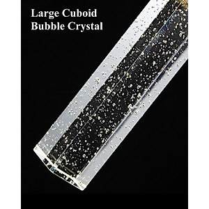 Mecgirn Modern Crystal Pendant Lights for Kitchen Island, Brushed Gold Pendant Light Fixtures 1-Light, Bubble Crystal Pendant Lighting for Bar Over Sink, GU10 Base (Bulb Not Included)