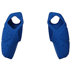 PlayVital Mecha Edition Blue Ergonomic Soft Controller Silicone Case Grips for ps5, Rubber Protector Skins with Thumbstick Caps for ps5 Controller - Compatible with Charging Station