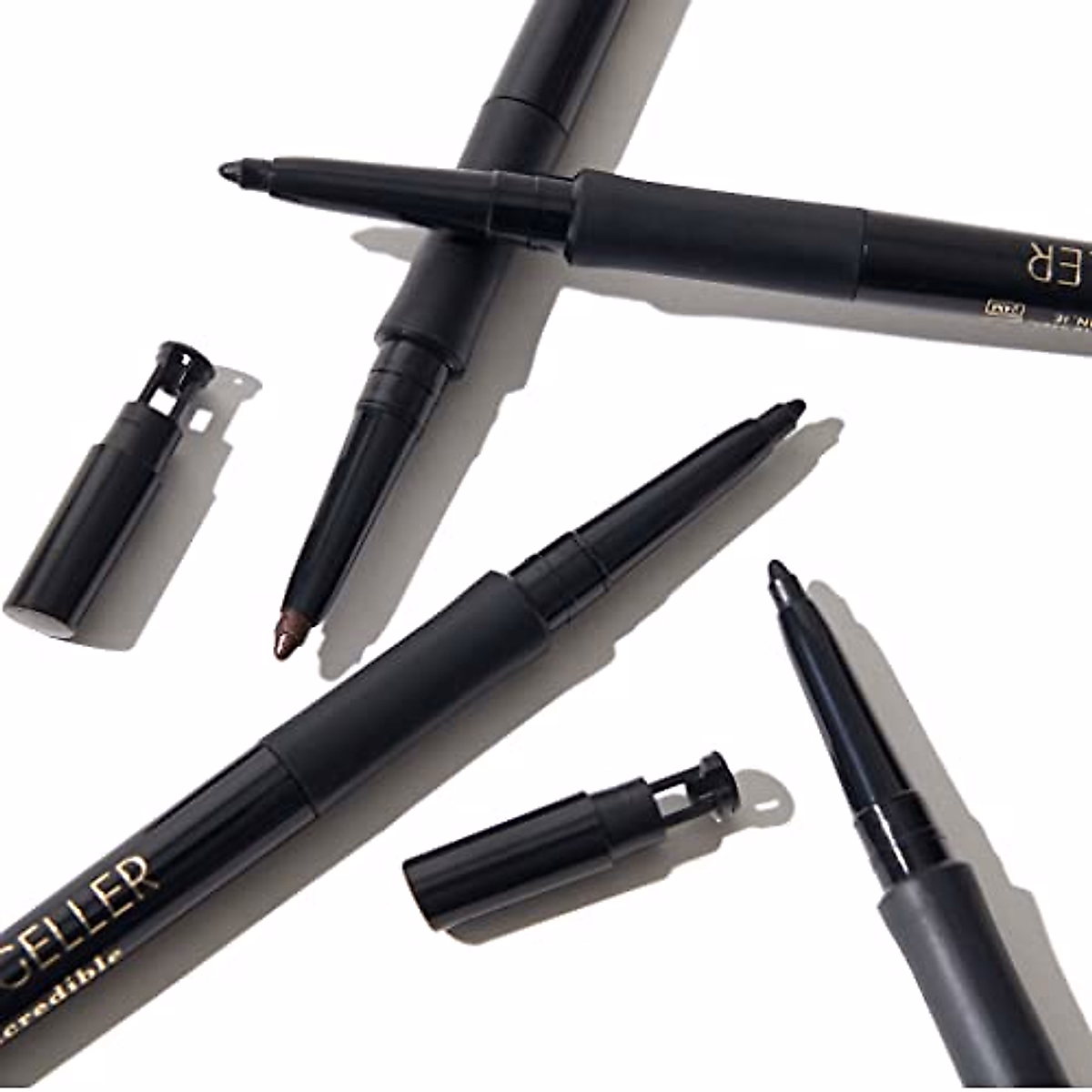 LAURA GELLER NEW YORK INKcredible Gel Eyeliner - Brown Eyed Girl - Waterproof Smudge-proof Eyeliner Pencil - Built in Sharpener