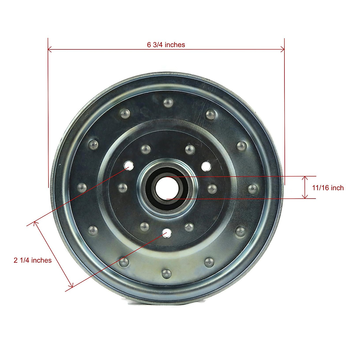 The ROP Shop Flat Idler Pulley for 2005-2007 Toro Z Master Z453-74417 with 48" Deck Mowers