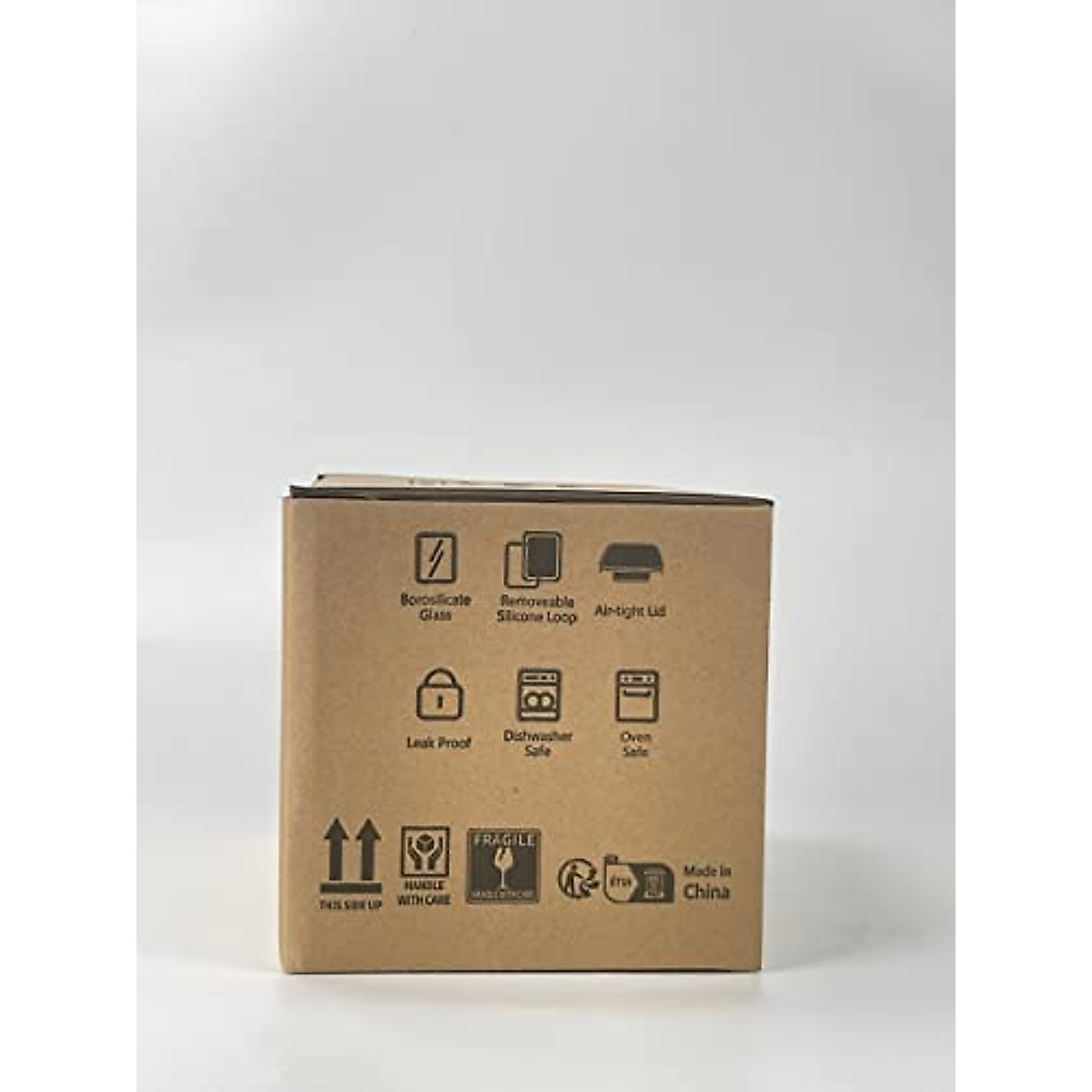 Luvan 60oz Large Glass Food Storage Containers with Lids,Glass Meal Prep Containers/Bento Boxes/Lunch Containers,BPA Free & Leak-Proof for Microwave,Oven,Freezer and Dishwasher Safe(2Pcs)