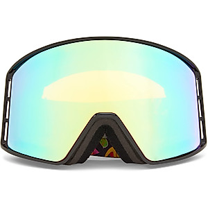 VonZipper Unisex Mach Snow Sport Goggle Sunglasses - Black | Stellar Chrome