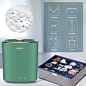 MJJ Mini Washing Machine, Small Underwears Washing Machine, 2.5L Portable Turbo Washer Machine,for Underwears,