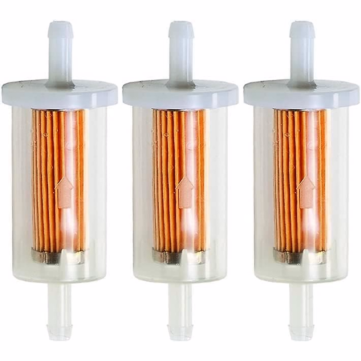 PAOSDKSUI 695666 845125 Fuel Filters For Briggs & Stratton H-usqvarna Troy-Bilt MTD Craftsman John Deer D100 D105 D110 Lawn Mower Tracto 1/4" Gas Fuel Filter (3/pack)