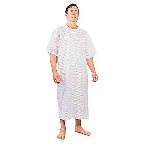Nobles Health Care Stars Print Unisex Hospital Gowns - 3X / IV -Pack of 2