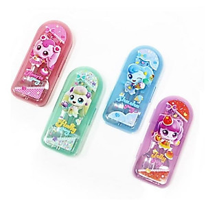 Generic Lovely Catch Teenieping Fork, Spoon, and Chopsticks Flatware Set with Case, Medium, Pink