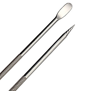 AKOAK Stainless Steel Coffee Art Pen,Coffee Fancy Stitch Barista Tool for Cappuccino Latte Espresso Decorating,2 Pieces