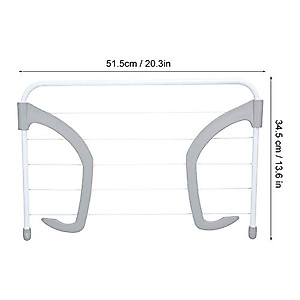 TOPINCN Balcony Retractable Folding Clothes Drying Rack Foldable Clothes Hanger for Indoor Outdoor Space Saver Racks