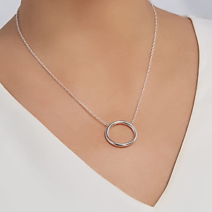 Silpada 'Karma' Open Circle Necklace in Sterling Silver, 18" + 2"