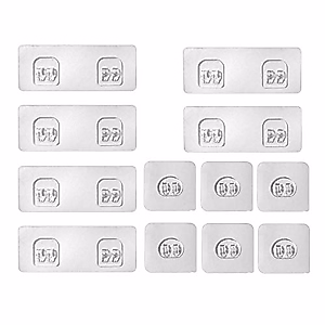 Chris.W 12 Pack Clear Adhesive Suction Sticker for No Drilling Bathroom Shower Shelf Accessories, Super Strong Adhesive Wall Sticker for Corner Shower Caddy and More