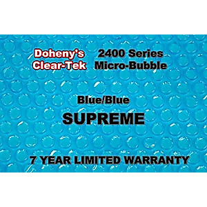 Doheny's Clear-Tek Micro-Bubble Solar Covers for In-Ground Swimming Pools | Increase Your Pools Solar Energy Absorption by Up to 25% (18' x 36', 3200 Ultimate Series Clear)