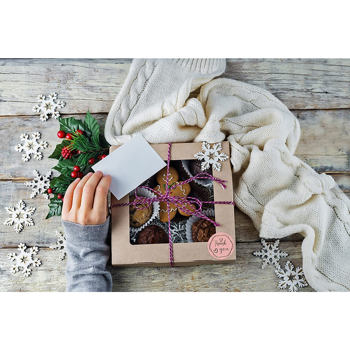 Louise Maelys 1.5 Inch 500PCS Thank You Stickers Small Business Pink Paper Sealing Stickers Round Thank You Label Tags for Packaging, Gifts, Shopping Bags and Envelope Seals