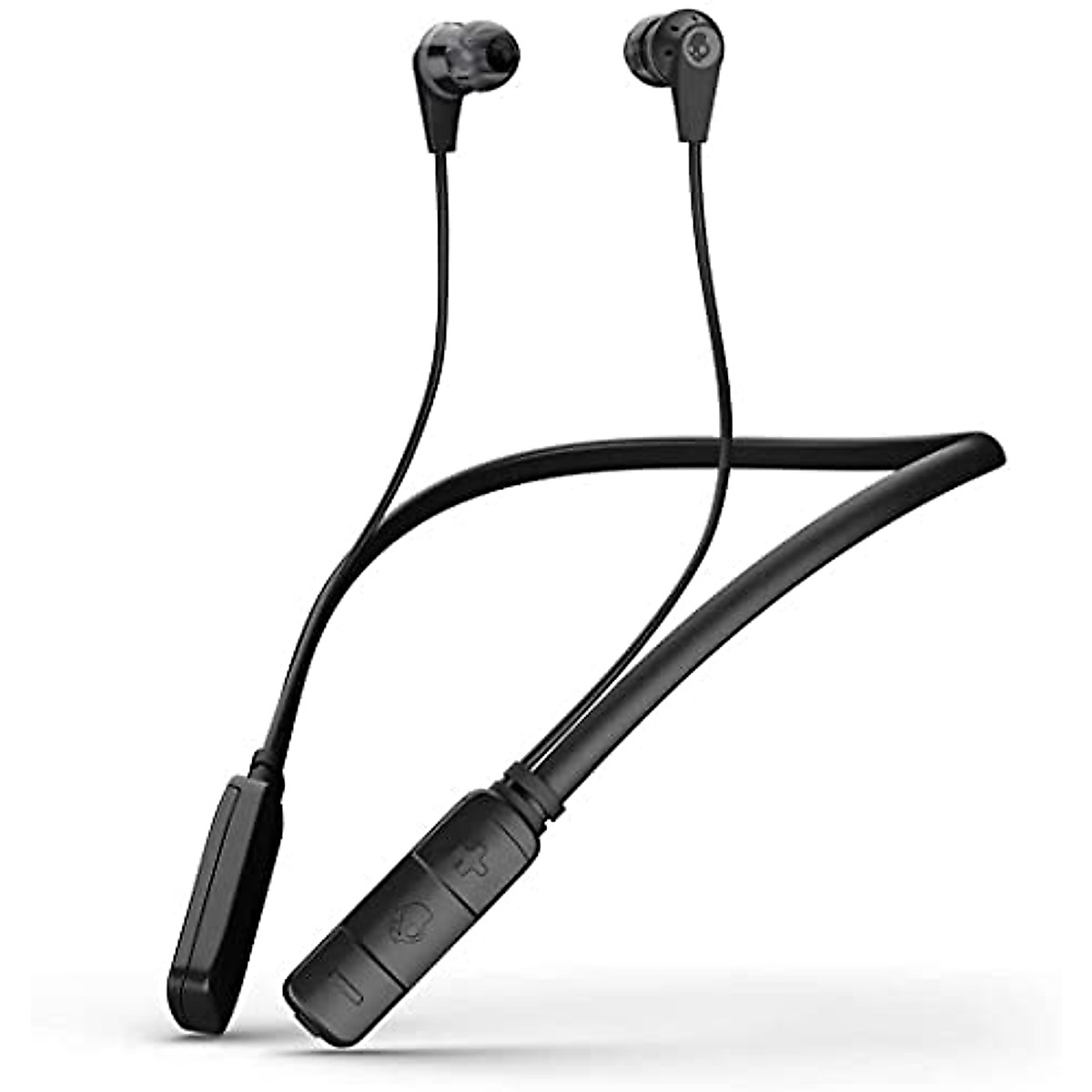 Skullcandy Ink'd+ Bluetooth Wireless Earbuds with Microphone, Noise Isolating Supreme Sound, 8-Hour Rechargeable Battery, Lightweight with Flexible Collar, Non-Retail Packaging - Black (Renewed)
