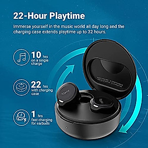 233621 Zen True Wireless Bluetooth Earbuds Hybrid Active Noise-Canceling Headphones Touch Control with Wireless Charging Case Built-in Microphone IPX4 Waterproof Bluetooth 5.0 Earphones (Pink)