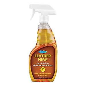 Farnam Leather New Easy-Polishing Glycerine Saddle Soap and Leather Saddle Cleaner, Protects and Preserves Leather, Cleans, Conditions and Polishes, 16 Oz.