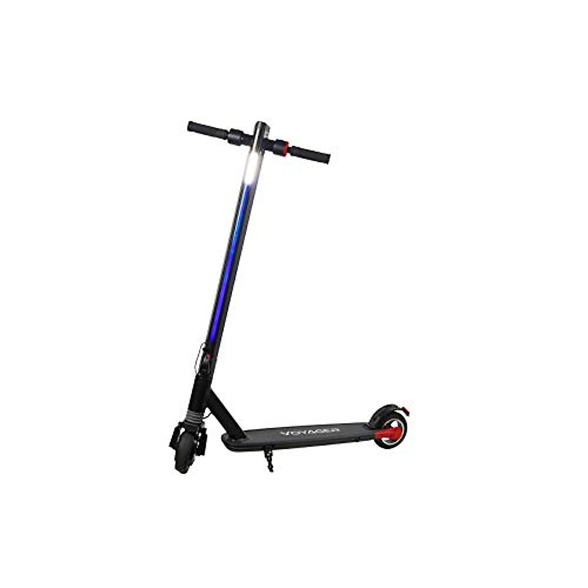 Voyager Proton Foldable Electric Scooter with LCD Display, LED Headlight and Light Strip, 15 MPH Max Speed, Long Range Battery Up to 6 Miles