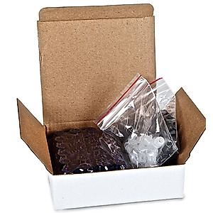 24, Cobalt Blue, 2 ml (5/8 Dram) Glass Bottles, with Orifice Reducers and Black Caps