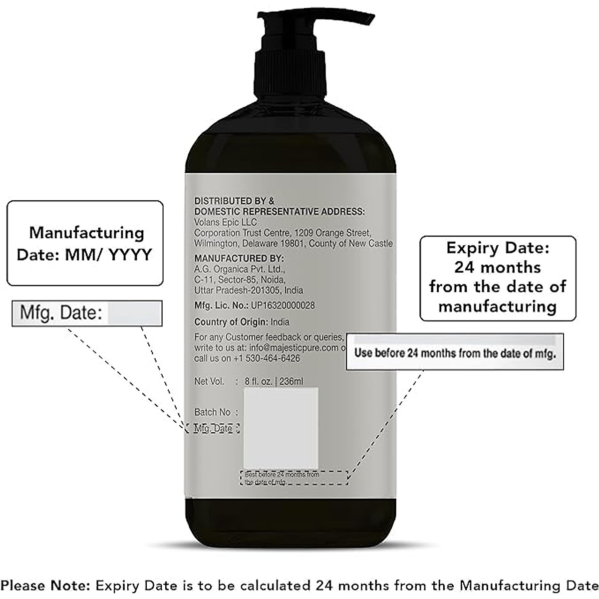 MAJESTIC PURE Apricot Oil, 100% Pure and Natural, Cold-Pressed, Apricot Kernel Oil, Moisturizing, for Skin Care, Massage, Hair Care, and to Dilute Essential Oils, 16 fl oz