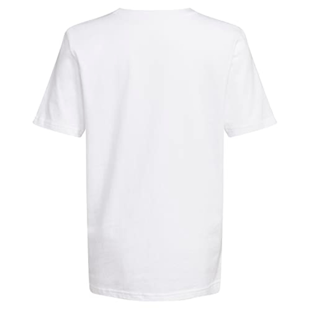 adidas Boys' Big Short Sleeve Cotton USA Graphic T-Shirt, White, S(8)