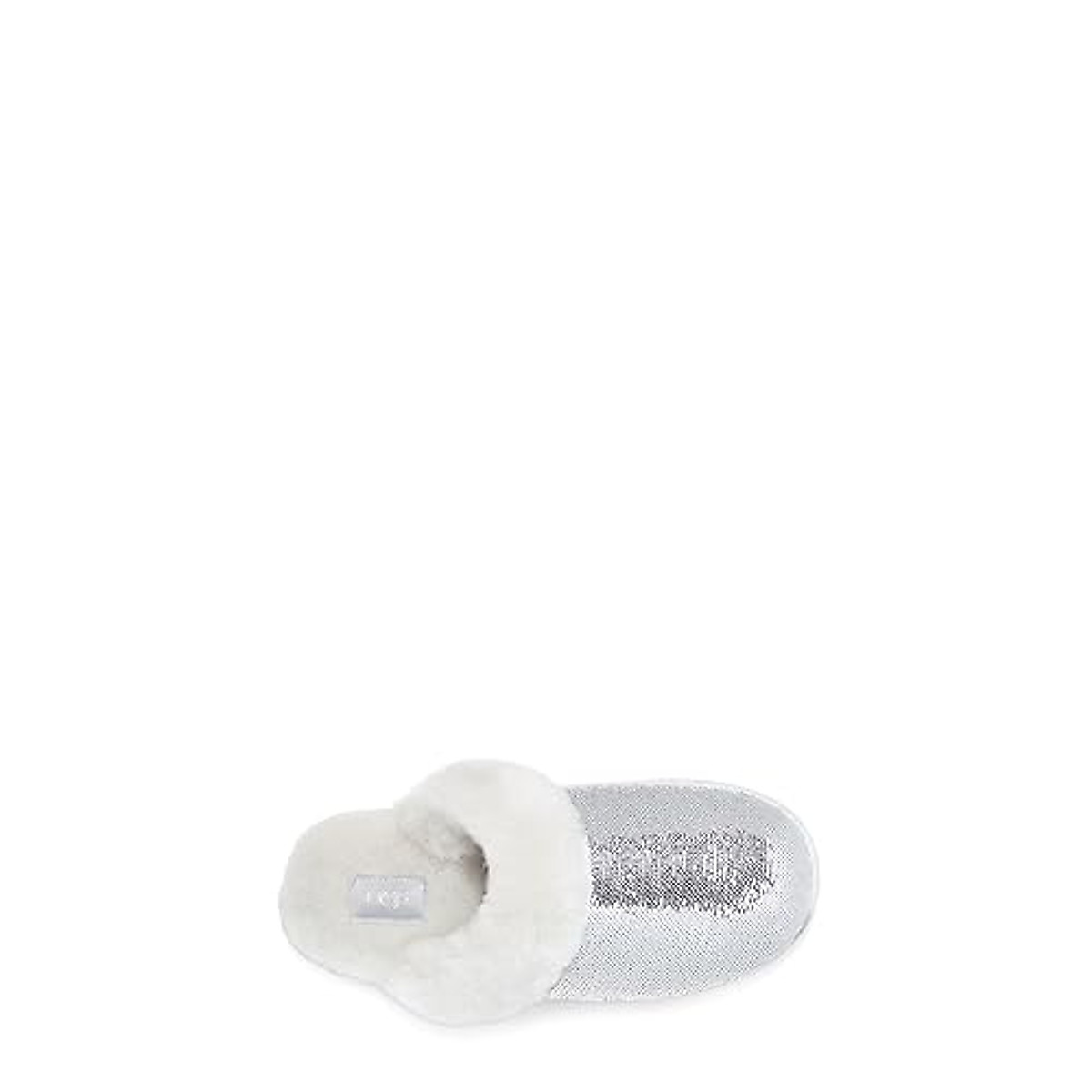 UGG Women's Scuffette Ii Mirror Ball Slipper, Silver, 8