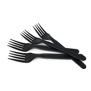 Compostable Heavyweight Disposable Forks - 100 Count CPLA Forks - Eco Friendly Compostable Forks Made from Cornstarch