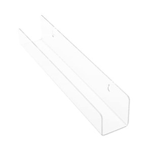 Acrylic Floating Shelves Display Ledge, 6pcs Clear Wall Display Shelf - Invisible Shelf Wall Ledge Bookshelf - Wall Mounted Storage Shelf for Kitchen/Bathroom/Office, Spice Rack