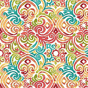 Mozaic Home AZ701421SP Indoor/Outdoor Knife Edge Lumbar Pillow Set, 12" x 24", Multicolor