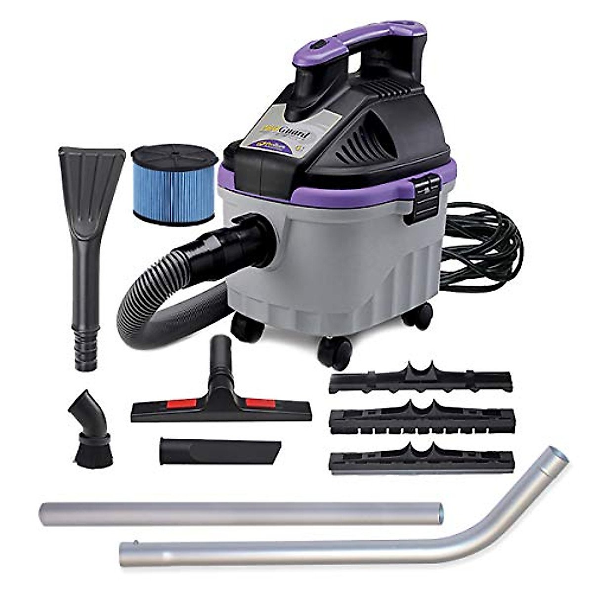 ProTeam Wet Dry Vacuums, ProGuard 4 Portable, 4-Gallon Wet Dry Vacuum Cleaner with Tool Kit
