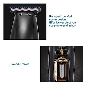 Dioche Electric Hair Clipper, USB Rechargeable Beard Trimmer Shaver, Cordless Trimmer for Men, Fast Cutting, R Shaped Cutter Head, 600mAh Battery, 85 min Use Time, 2h Charging Time