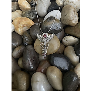 Jewelry Trends Rising Phoenix Fire Bird with Snakes Sterling Silver Pendant Necklace