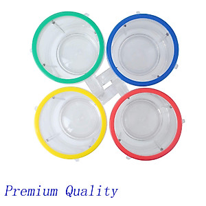 Bullet Replacement Cups with Blade Compatible with Magic Bullet Juicer by Wadoy, 16OZ Mixer Cup & 250W MB-1001 Cross Blade Accessor with Colored Lip Rings Mugs