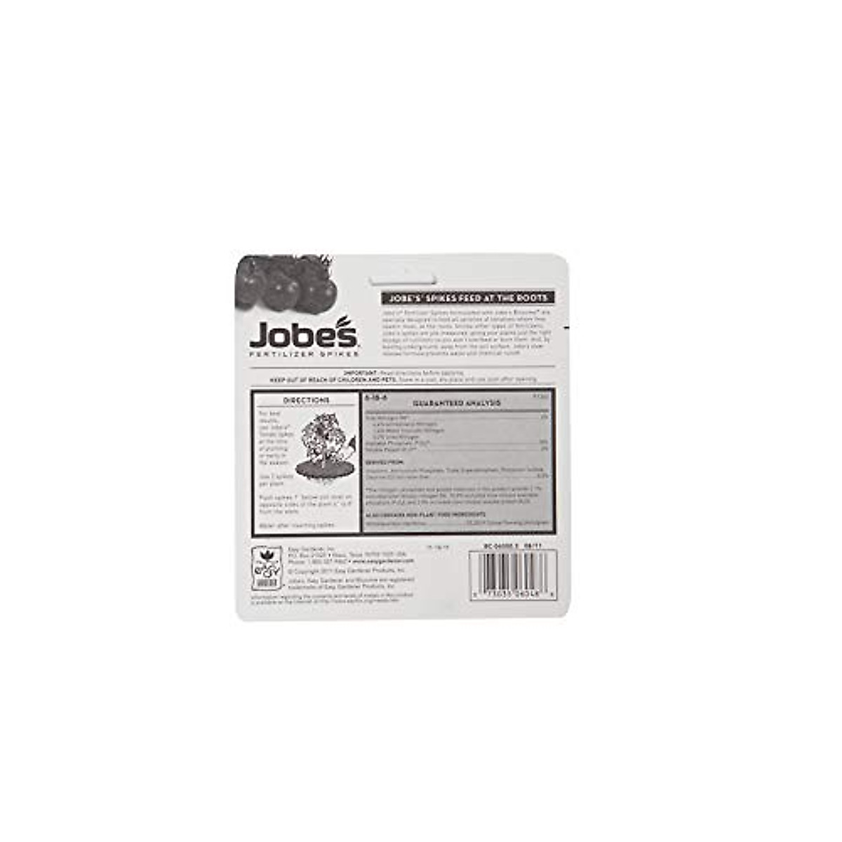 Jobe’s Fertilizer 06000, Spikes, For All Tomato Plants, 18 Spikes