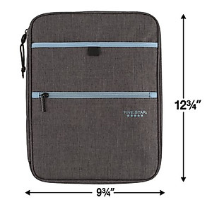 Five Star Carry-All Zipper Binder: 1 in. / 375 Sheet Capacity (Black)