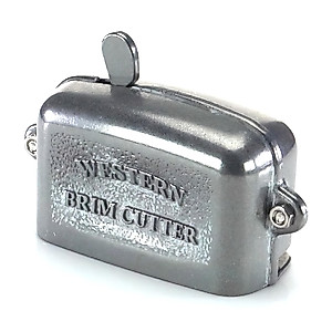 M&F Western Hat Brim Cutter, Premium Quality Metal, 1/2 Inch Silver