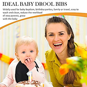 Yahenda 24 Pcs Baby Bandana Drool Bibs Soft and Absorbent Cotton Toddler Bibs Set with Adjustable Snap for Boys Girls Newborn Unisex Infants Feeding Teething Drooling, Plain Colors
