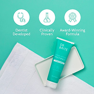Dr. Brite Mint Natural Whitening Toothpaste with Activated Coconut Charcoal and VIT C, Mint, 5 Ounce (TRTAZ11A)