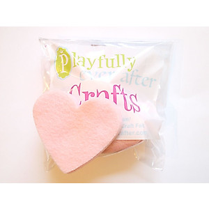 Playfully Ever After 3 Inch 28pc Felt Hearts (Light Pink)